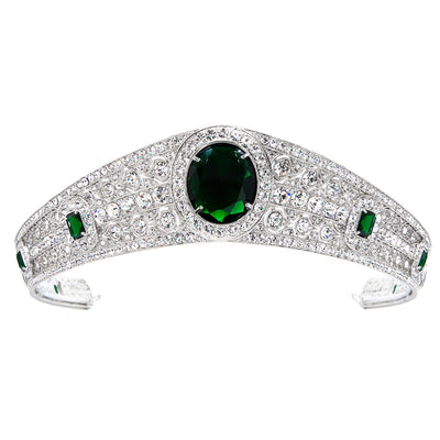 Zirconia Granny’s Tiara for Wedding,Crystal Royal Replica Tiaras for B ...