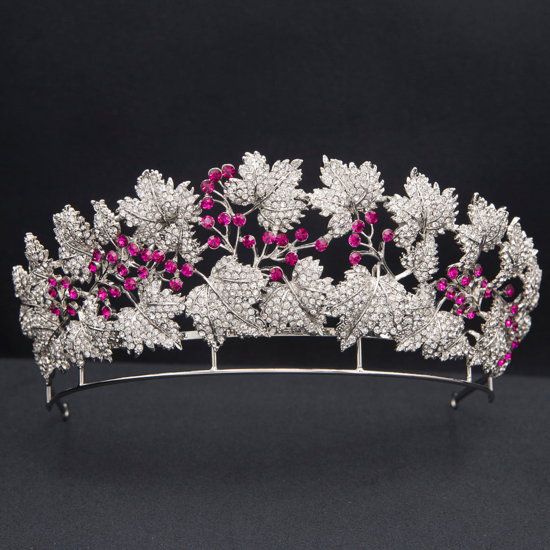 Silver The Danish Royal Ruby Tiara,Crystal Princess Mary Tiaras for Wo ...