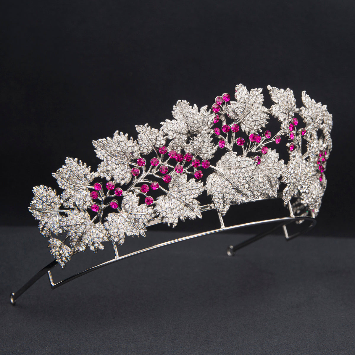 Silver The Danish Royal Ruby Tiara,Crystal Princess Mary Tiaras for Wo ...