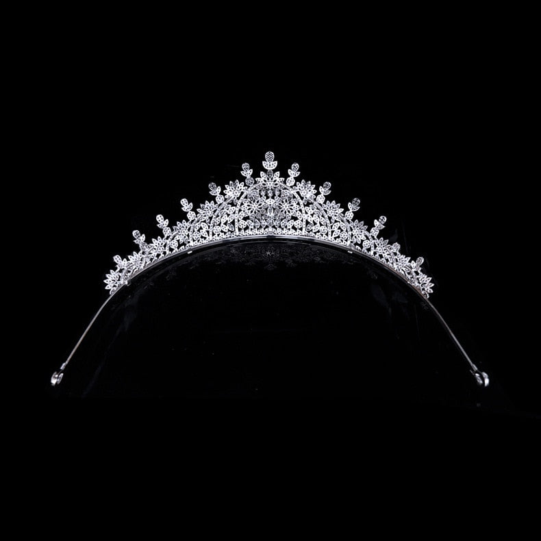 Sunflower Wedding Tiara,Zirconia Bride Tiaras for Bridal,Prom,Party H ...